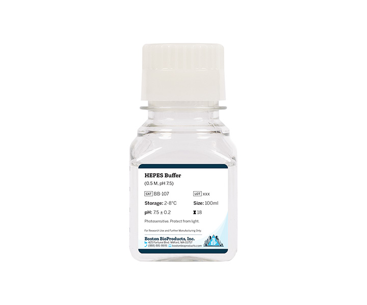 HEPES Buffer (0.5 M, pH 7.5) - 100ml | Scientist.com